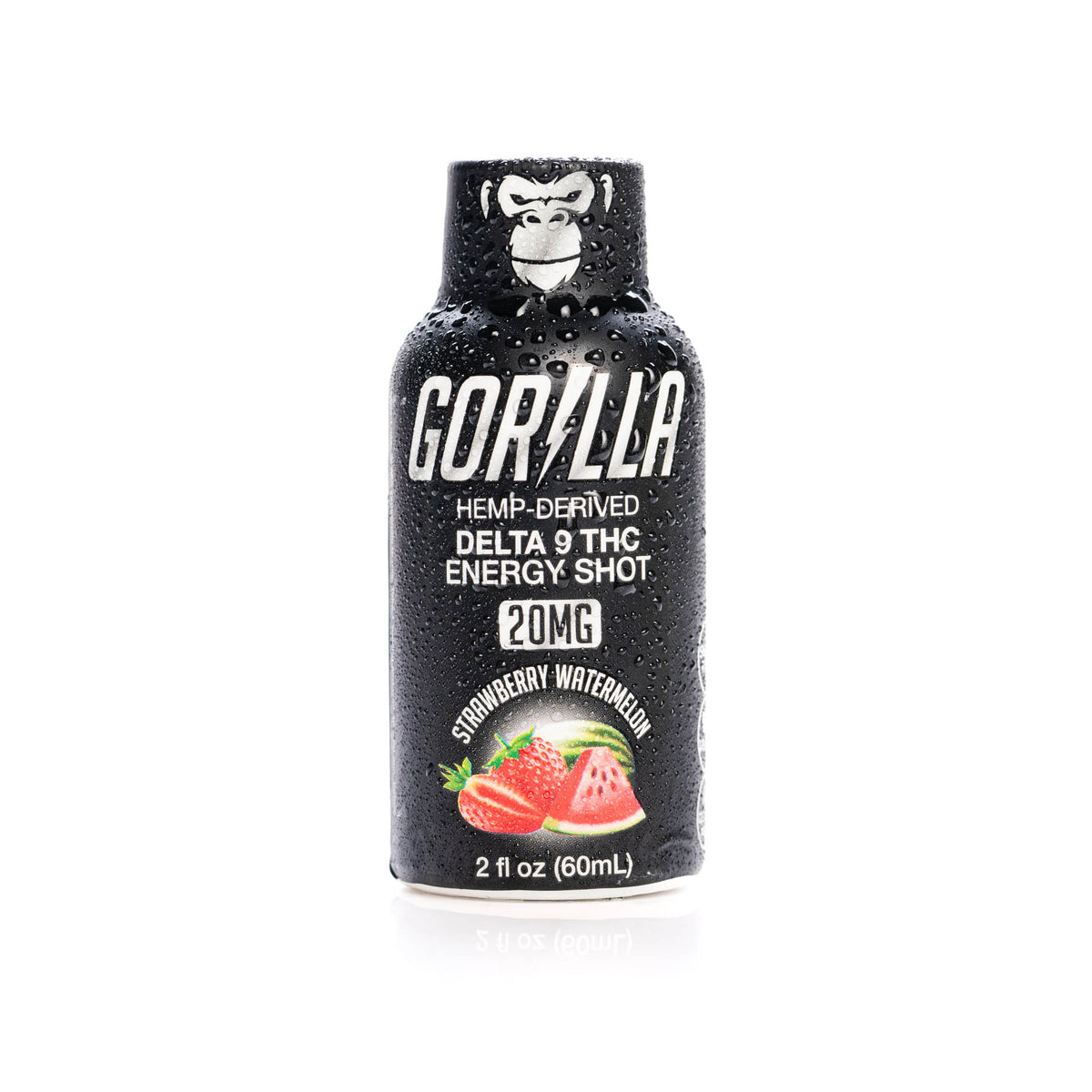 50mg UNTAMED Delta 9 Energy Shots - THC Energy Drink - Gorilla