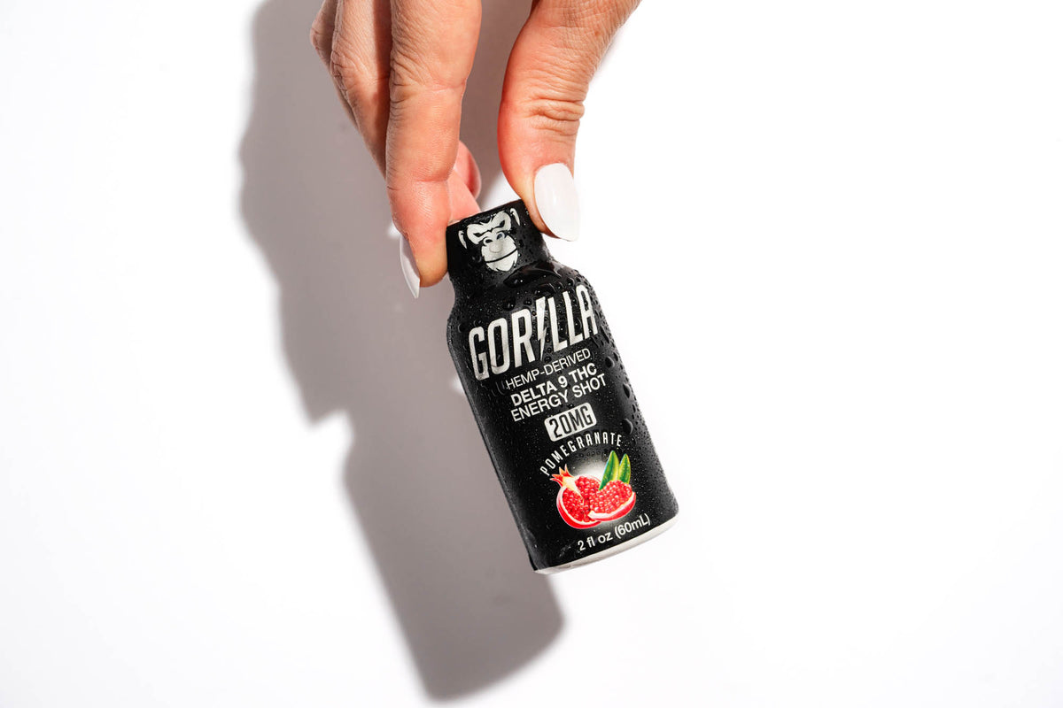 50mg UNTAMED Delta 9 Energy Shots - THC Energy Drink - Gorilla