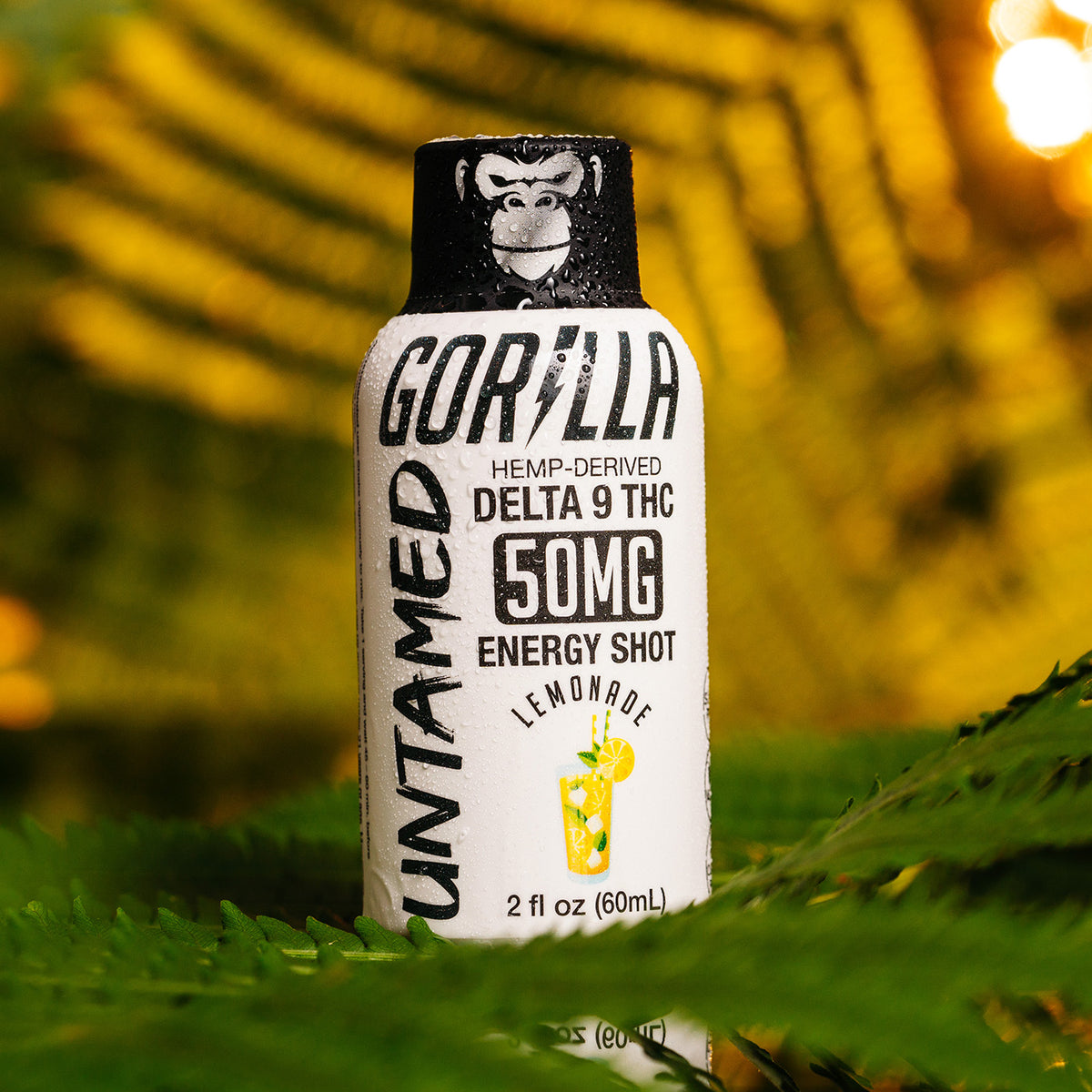 50mg UNTAMED Delta 9 Energy Shots - THC Energy Drink - Gorilla