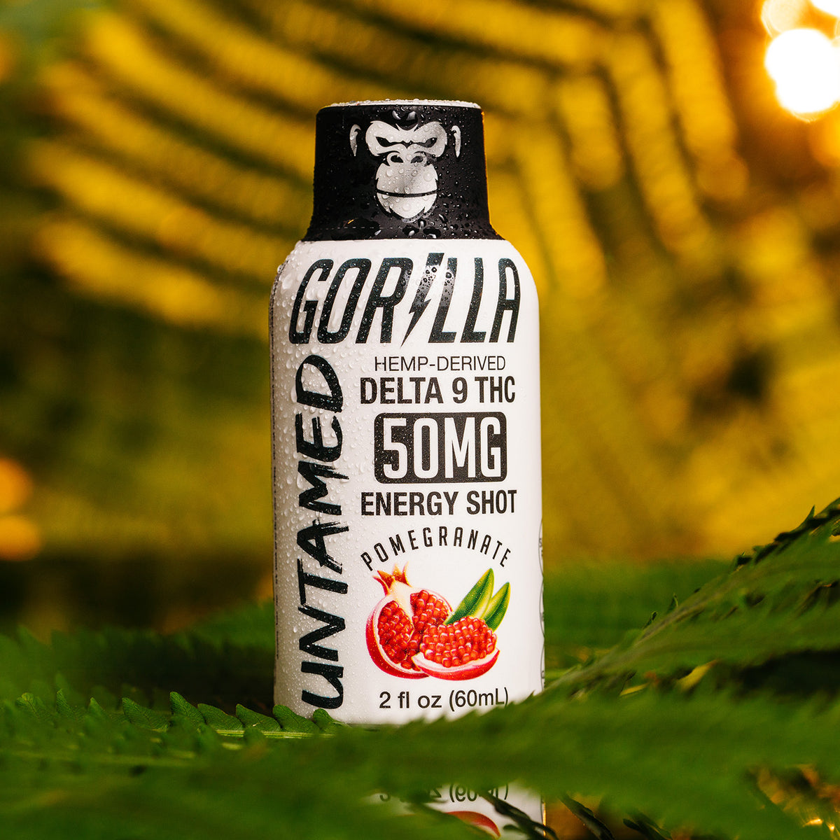 50mg UNTAMED Delta 9 Energy Shots - THC Energy Drink - Gorilla
